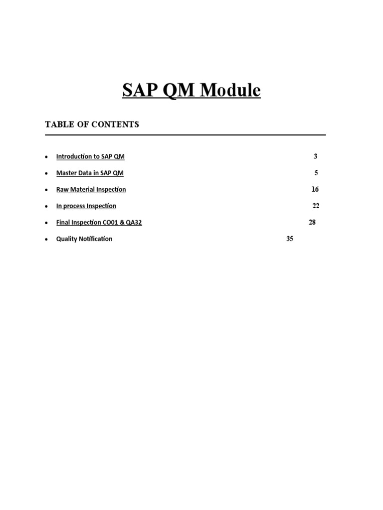SAP QM Module-22 | PDF | Sampling (Statistics) | Specification ...