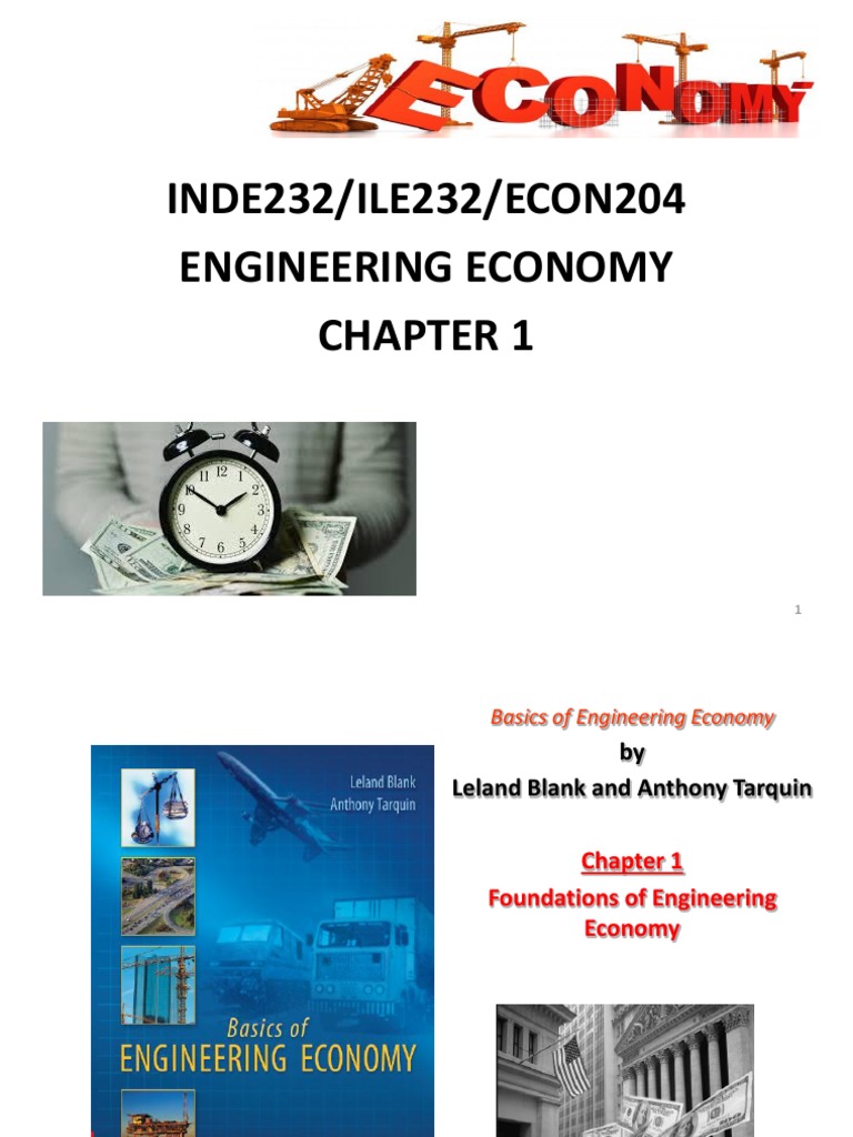 INDE232 CHAPTER 1 | PDF | Interest | Net Present Value