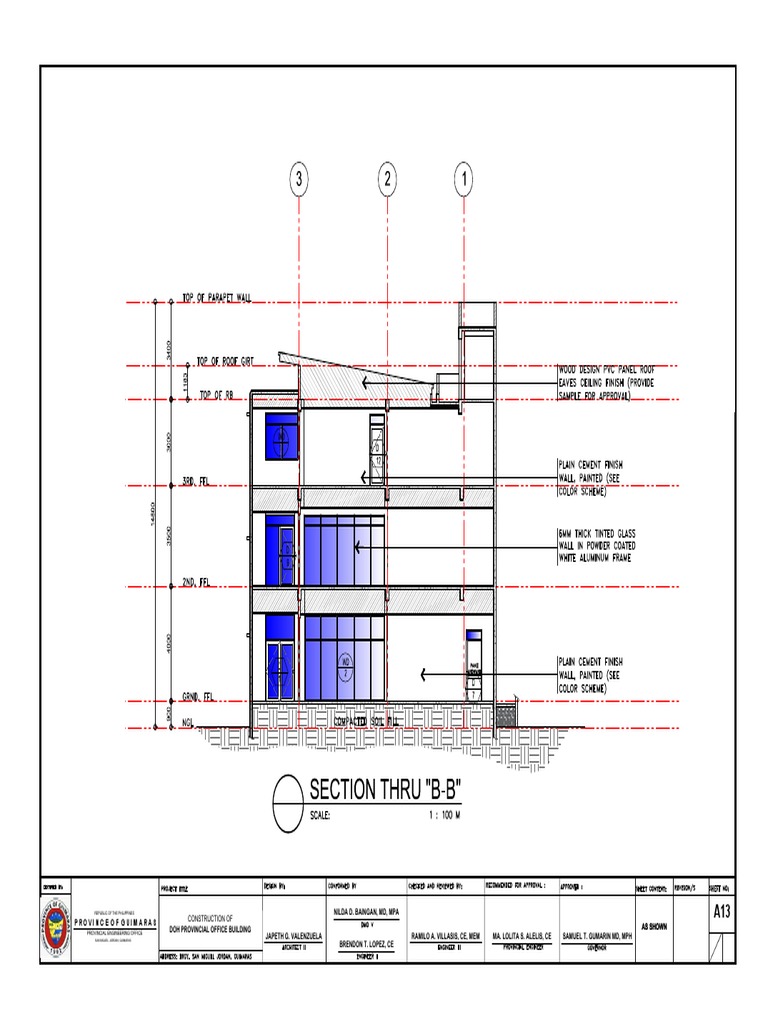 Section Thru "B-B": Province of Guimaras | PDF