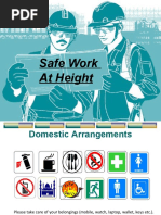 Working at Height Rescue Plan Sample | PDF | Injury | Risk