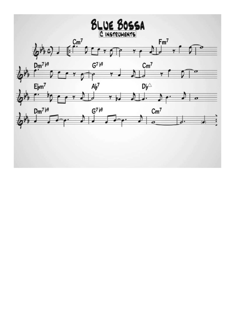 Blue Bossa | PDF