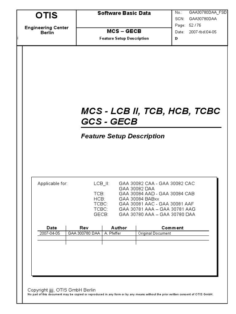 MCS - LCB Ii, TCB, HCB, TCBC | Download Free PDF | Elevator ...