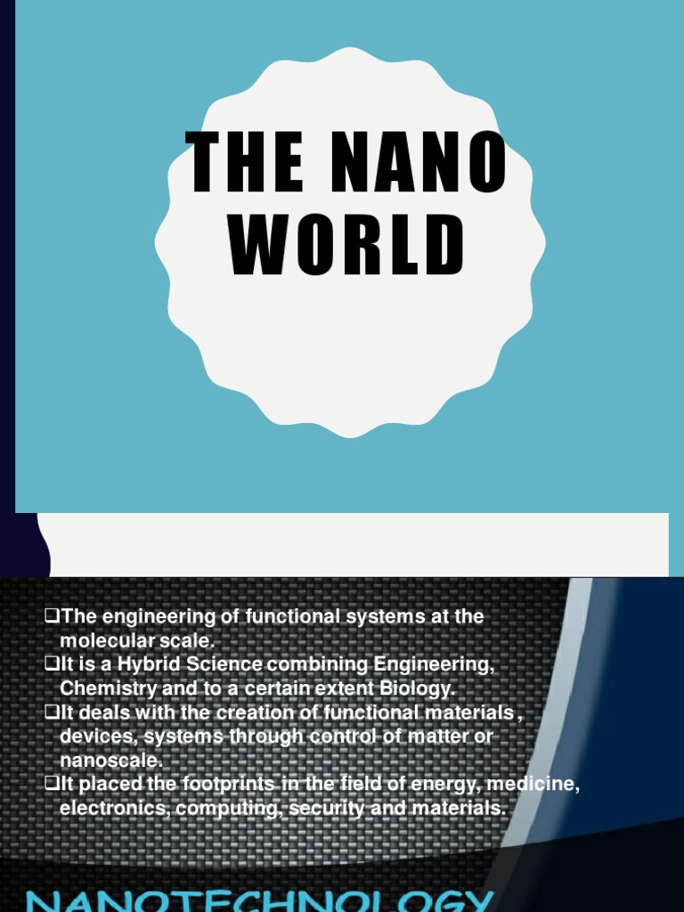 STAS 111 - The Nano World | PDF | Nanotechnology | Building Engineering