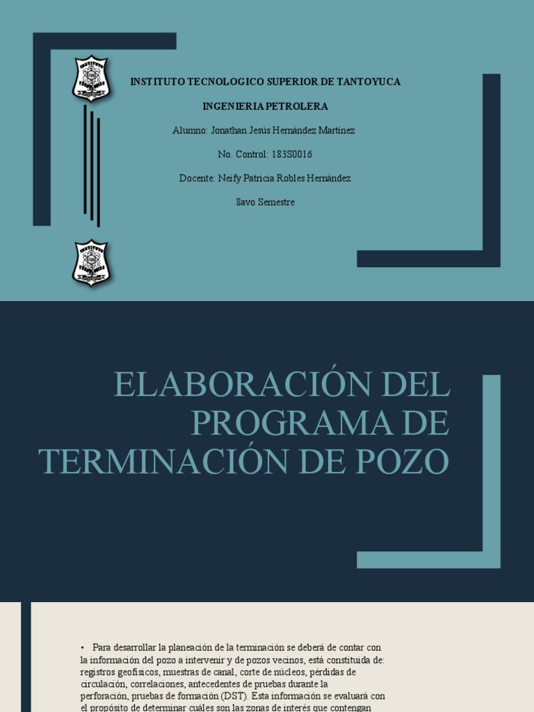 Elaboración Del Programa de Terminación | PDF