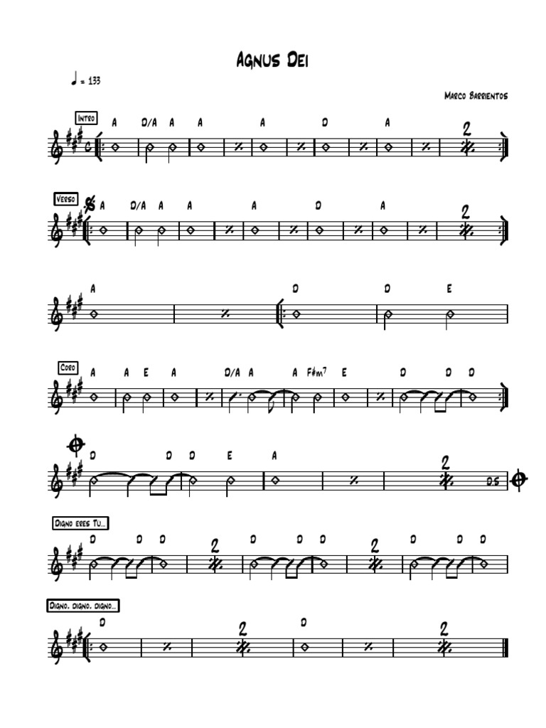 Agnus Dei - Partitura Completa | PDF