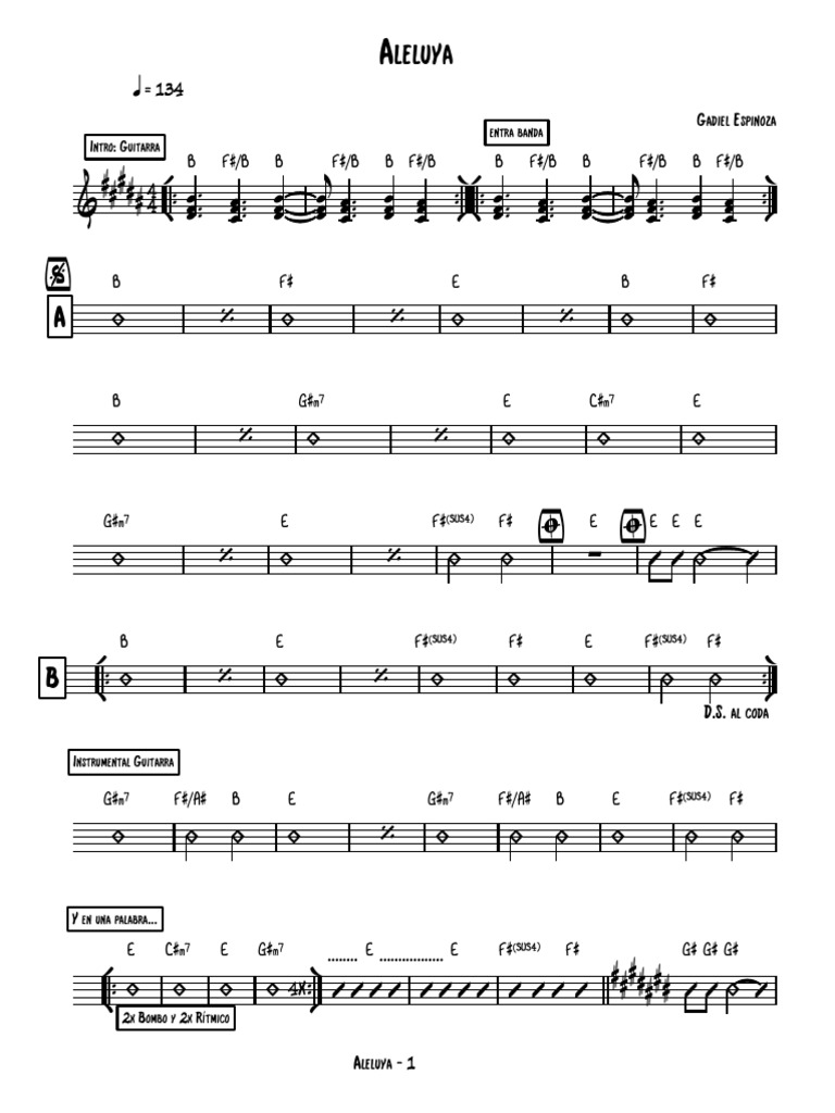 Aleluya - Partitura Completa | PDF