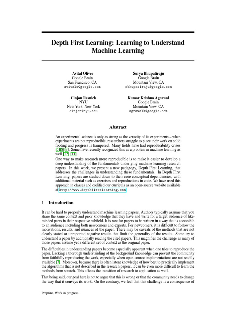 Depth First Learning Learning | PDF | Learning | Mathematical Optimization