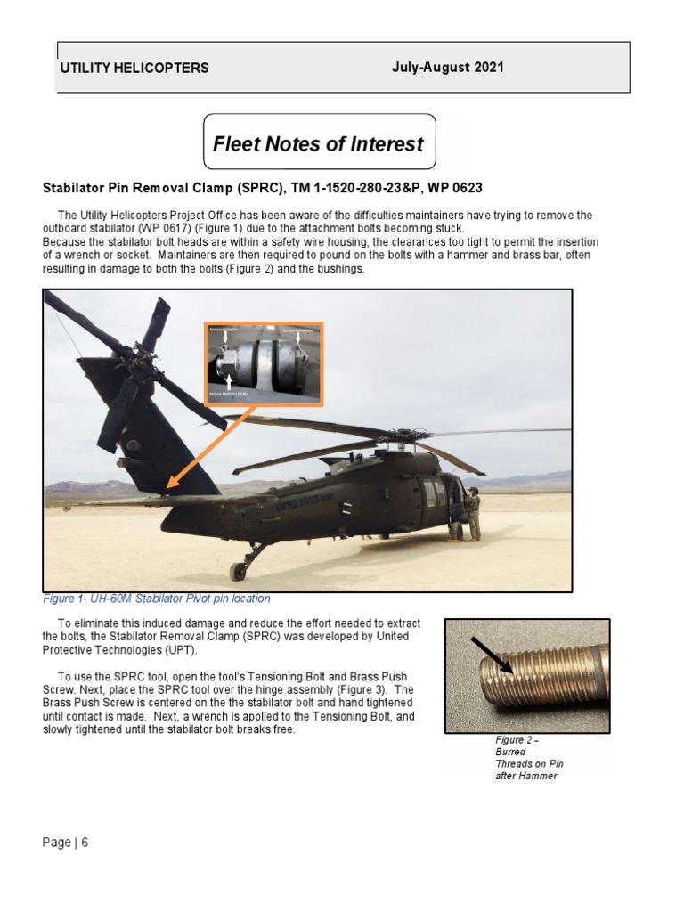Stabilator Removal Tool for Helicopters | PDF