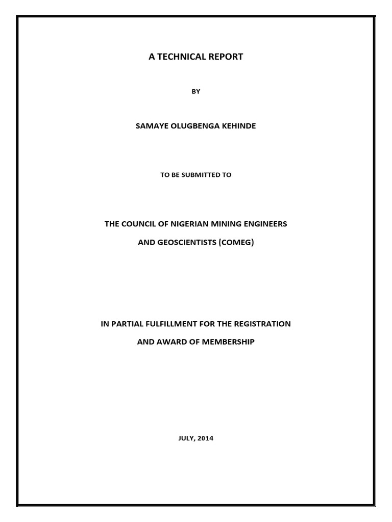 Comeg Report Write Up2 | Download Free PDF | Surveying | Rock (Geology)
