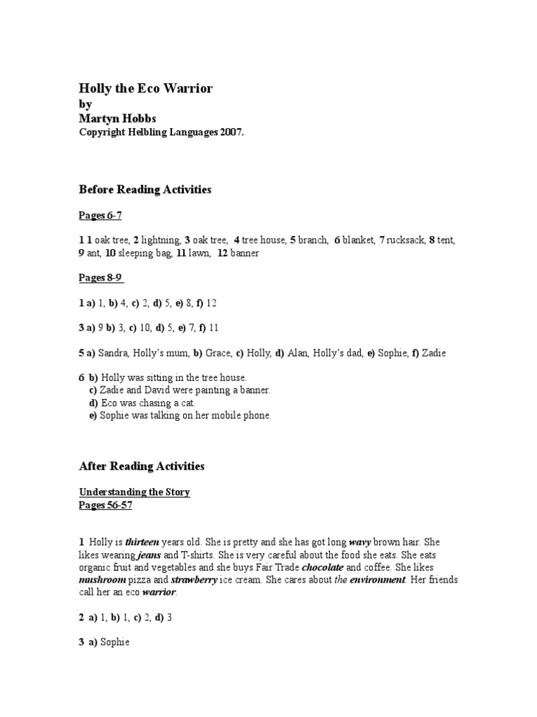 Hollytheecowarrior Answerkeys | PDF | Wellness