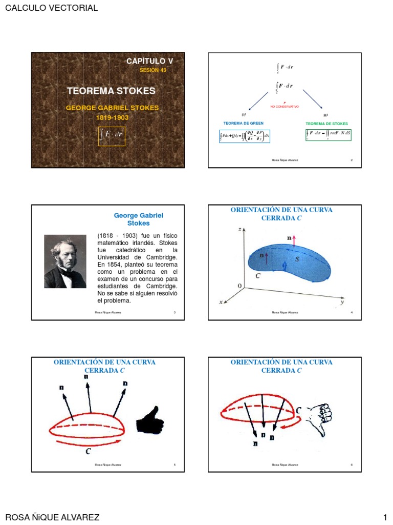 43 Teorema Stokes | PDF | Degradado | Vector Euclidiano