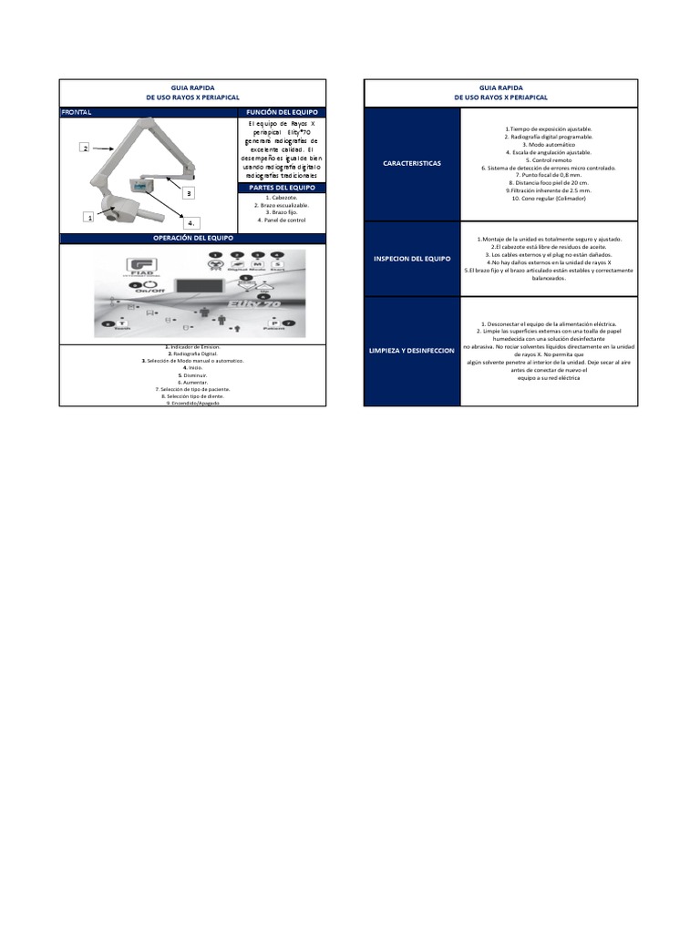 Guias Rapidas Rayos X Periapical | PDF