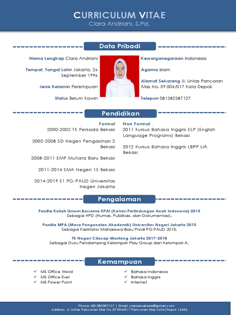 CV Clara Andriani | PDF