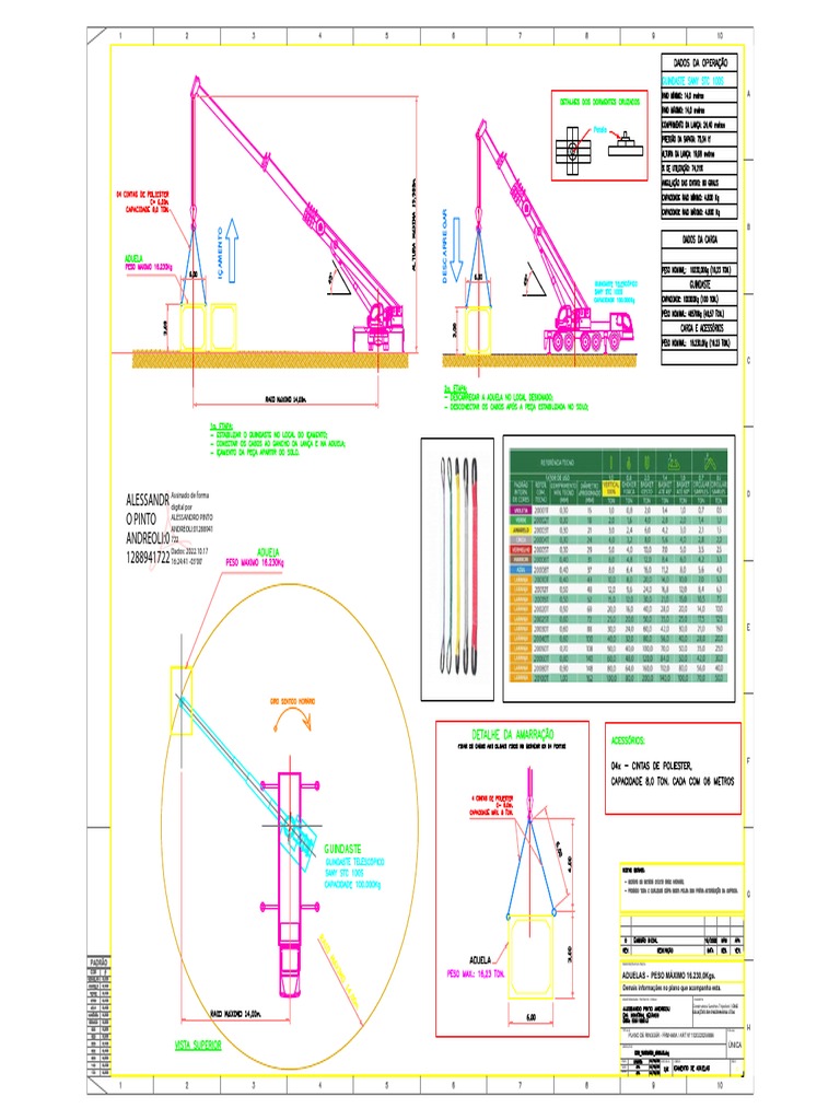 Desenho Plano de Rigging Aduelas 660 A | PDF