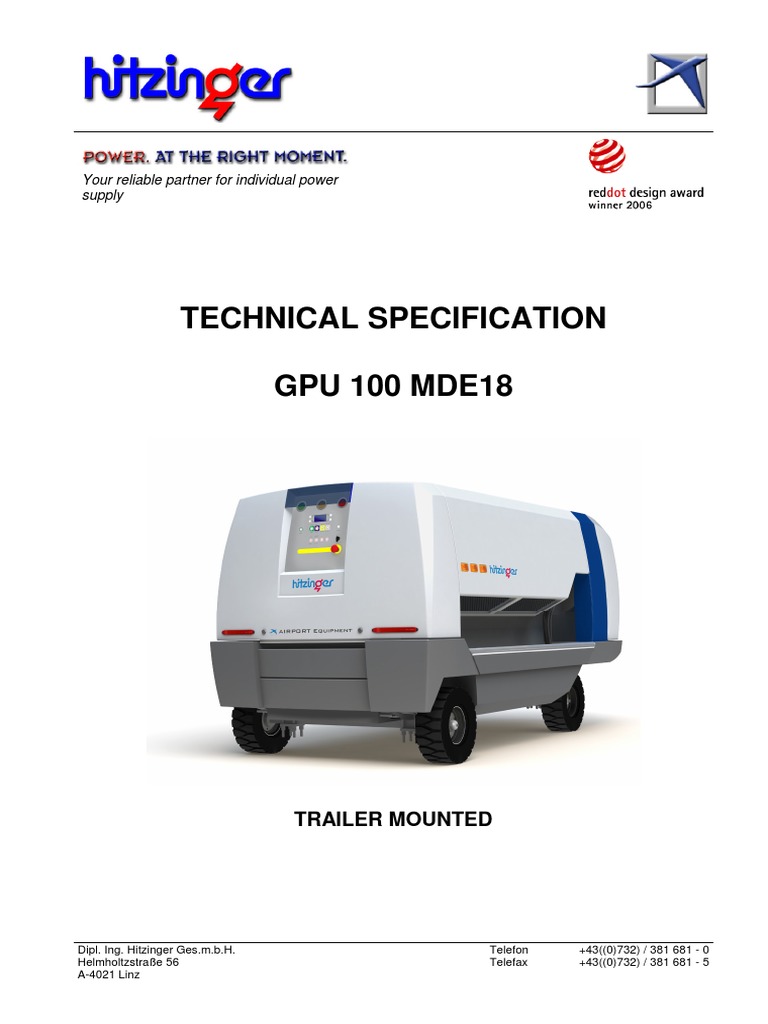 Gpu Hitzinger Gpu100mde18 Ts | PDF | Internal Combustion Engine | Rectifier