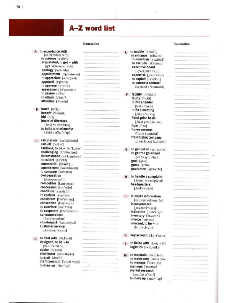 Vocabulary - Sales & Purchasing | PDF