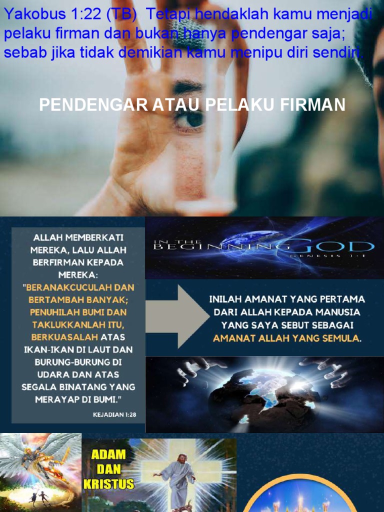 Pendengar Atau Pelaku Firman | PDF