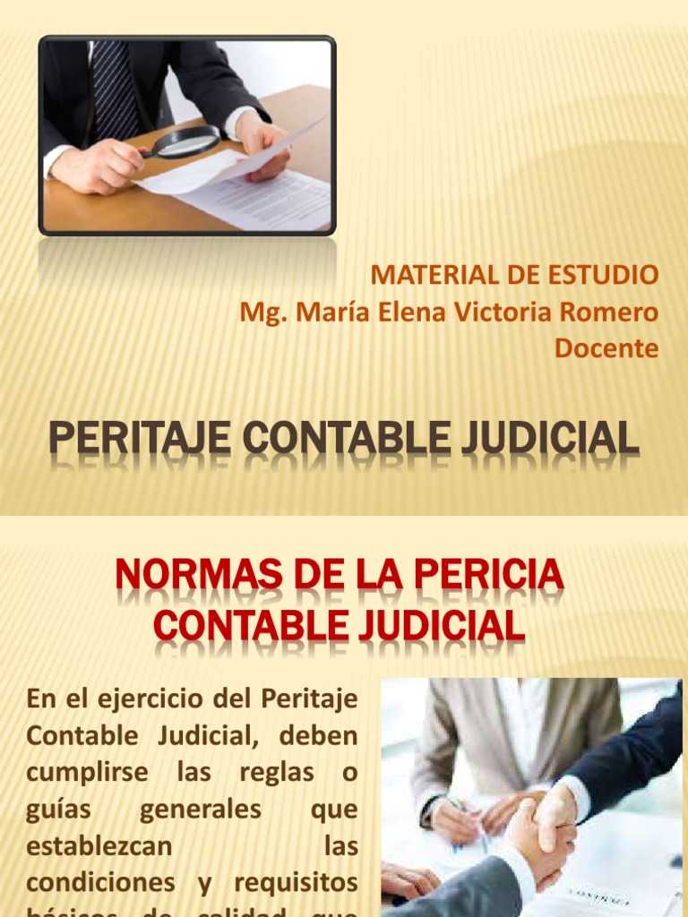Guía de Peritaje Contable Judicial | PDF | Testigo experto | Contador