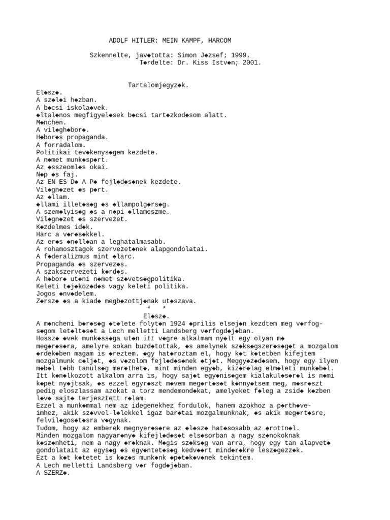 Adolf Hitler Mein Kampf, Harcom | PDF
