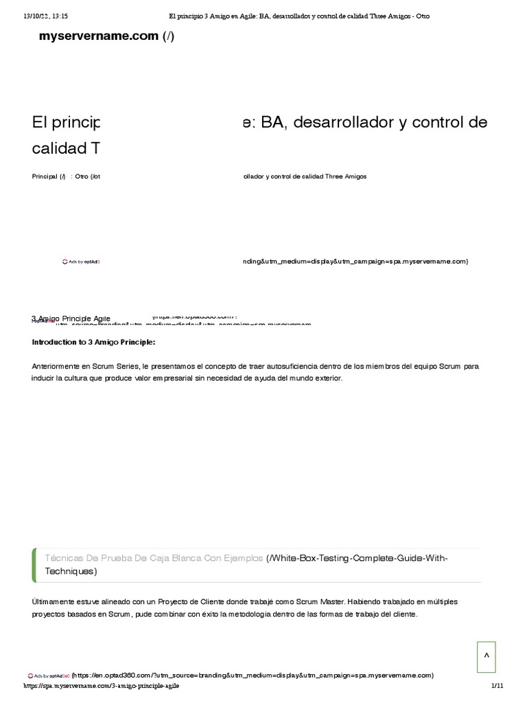 El Principio 3 Amigo en Agile - BA, Desarrollador y Control de Calidad ...