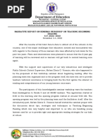 Narrative Report on CRLA Reading Intervention | PDF | Learning ...