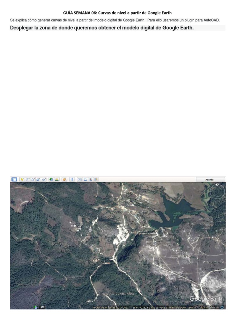 GUIA 06 Curvas de Nivel Con Google Earth | PDF