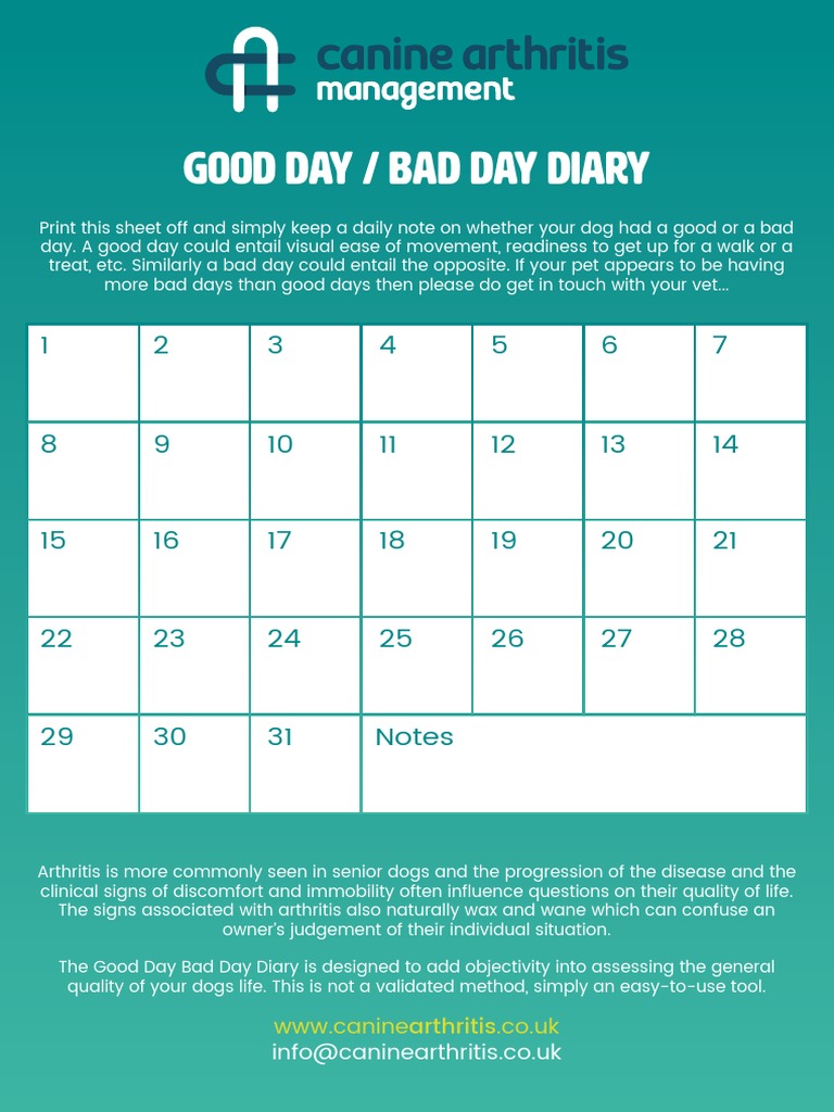 Good Day Bad Day Diary for Dogs | PDF