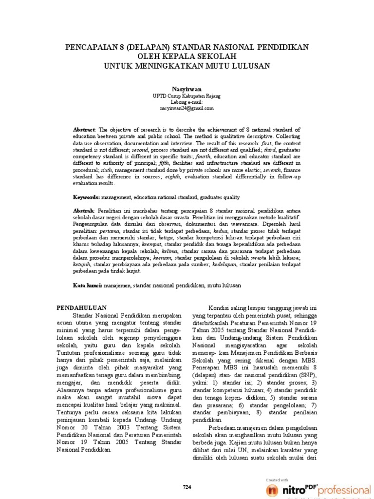 Contoh Tesis Pendidikan | PDF | Bisnis