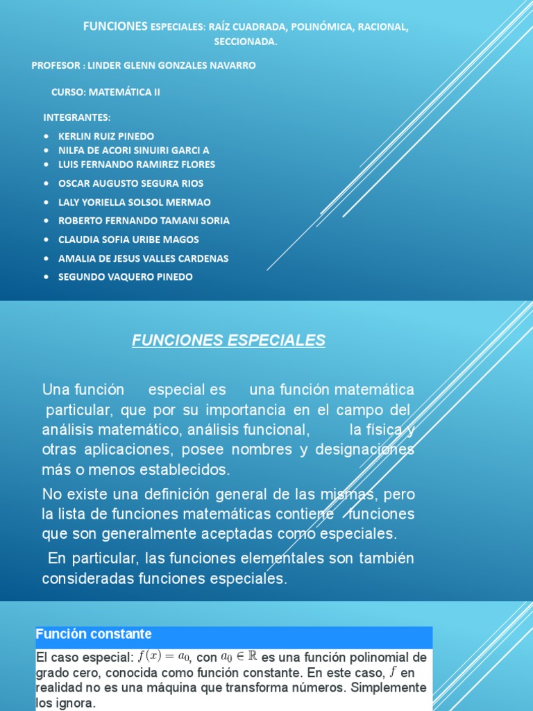 Trabajo de Exposicion de Matematica Ii | PDF | Raíz cuadrada | Números