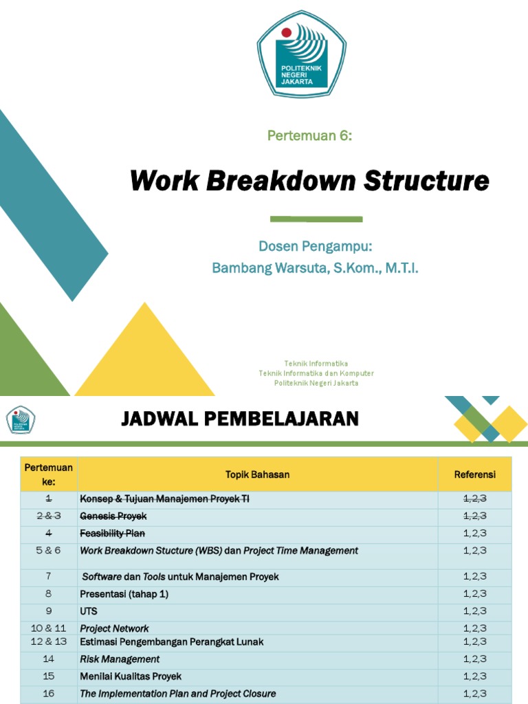 Struktur Kerja Proyek TI: WBS dan Manfaatnya | PDF