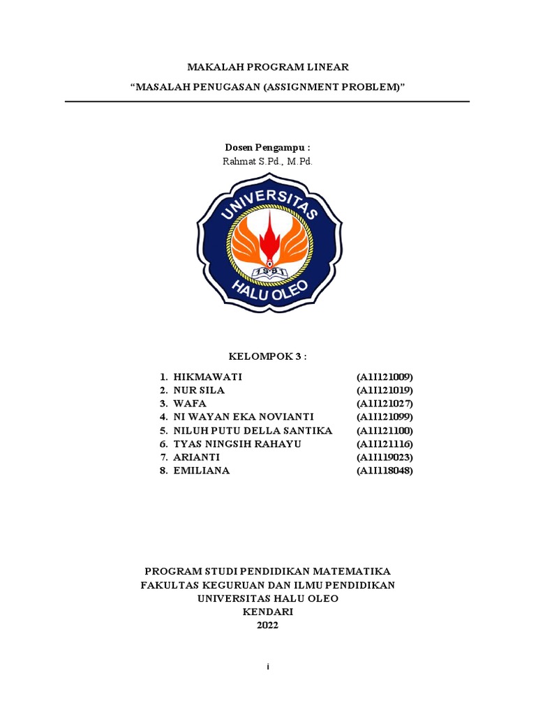 Makalah Kelompok 3 Masalah Penugasan | PDF