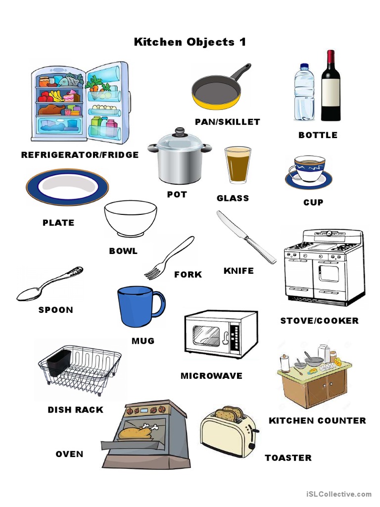 Kitchen Objects 1 | PDF