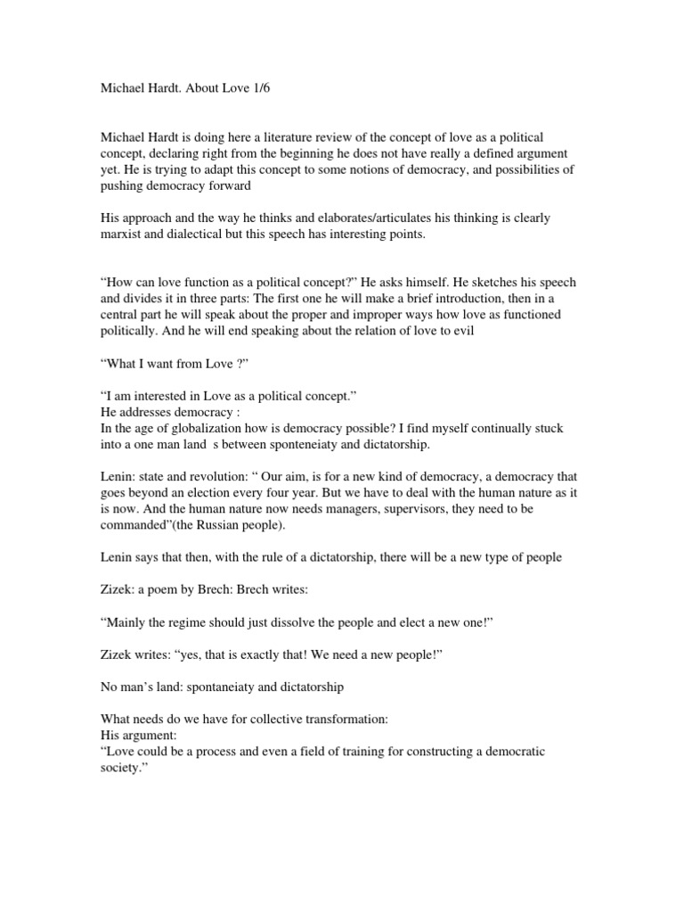 Michael Hardt | PDF | Love | Romance (Love)