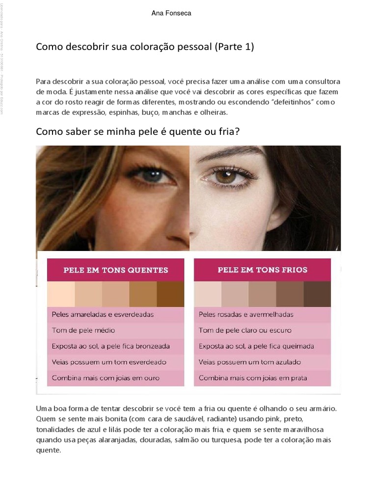 Como descobrir sua coloração pessoal: dicas para encontrar as cores que ...
