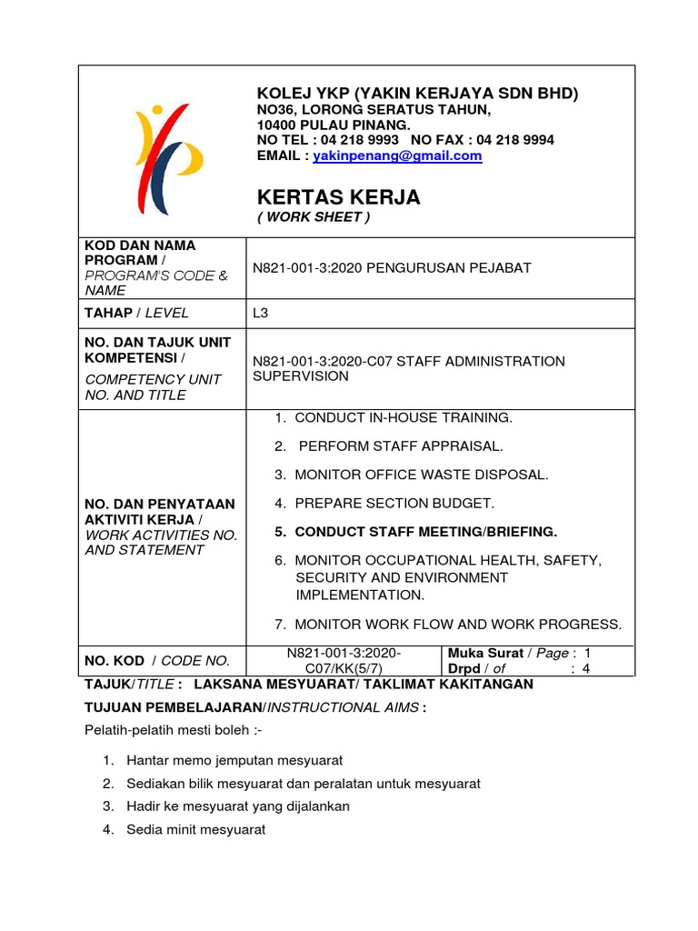 Kertas Kerja 5 | PDF