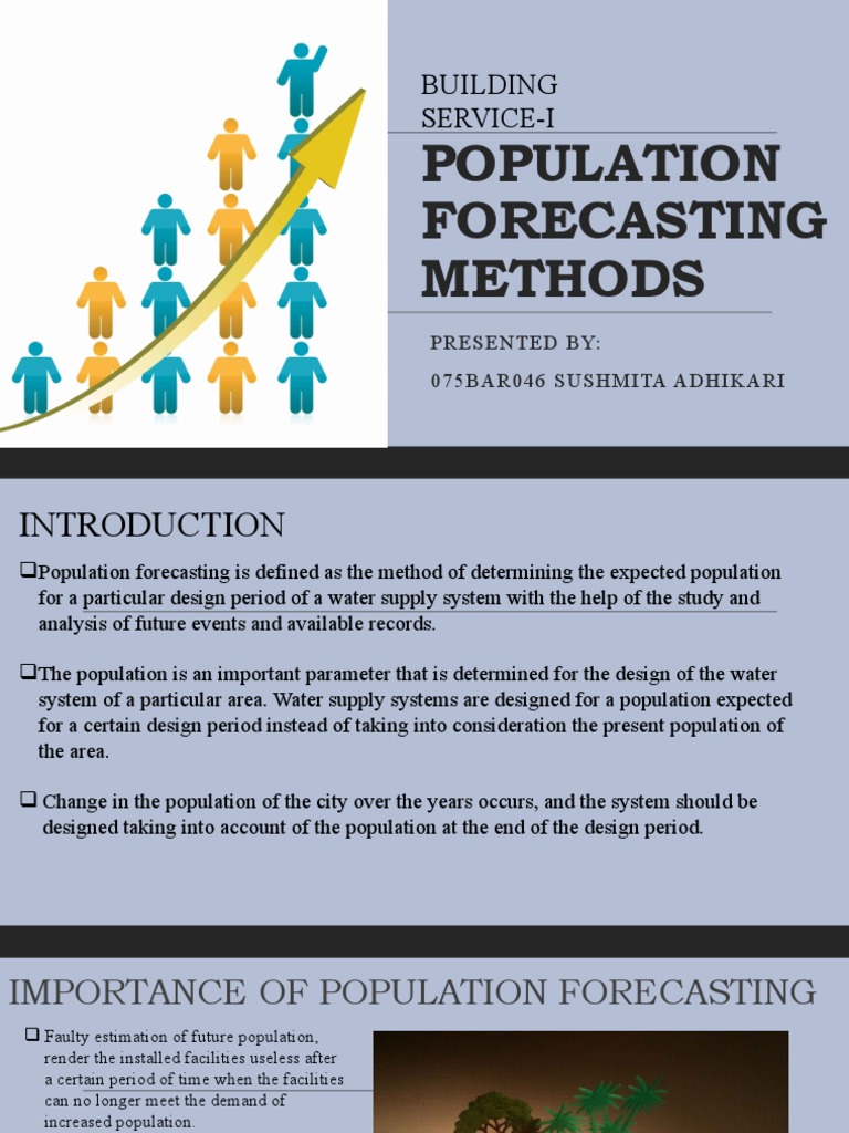 Population Forecasting Methods 075BAR046 SushmitaAdhikari | PDF | Logistic Function | Forecasting
