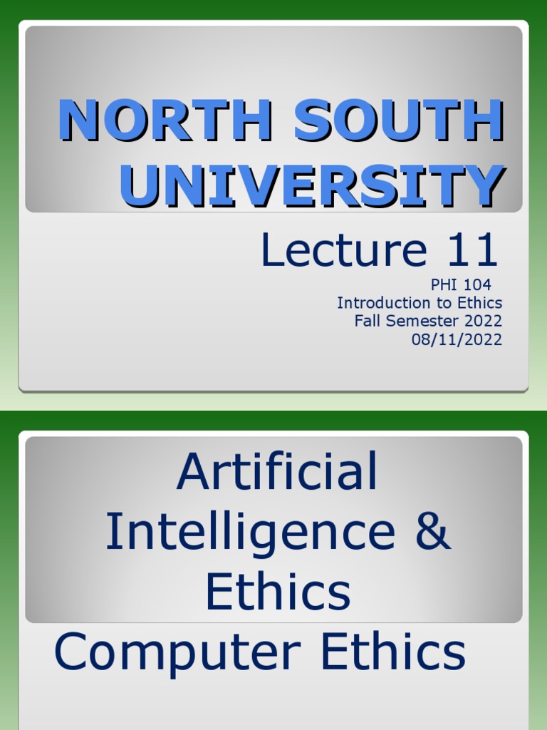 NSU-104 Lecture 11 | PDF | Artificial Intelligence | Intelligence (AI) & Semantics