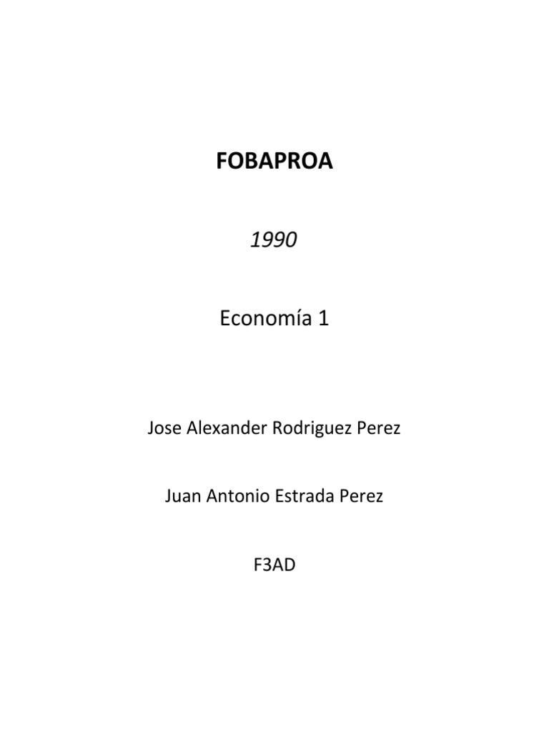 Origen y Beneficiarios del Fobaproa | PDF | Economias | Dinero