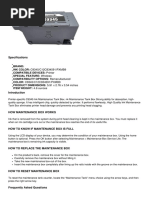 Epson Printer Maintenance Box Reset Guide | PDF | Printer (Computing ...