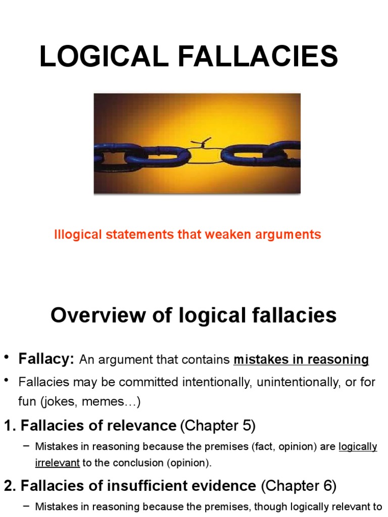 Chapter 5 - Fallacies of Relevance | PDF | Logic | Reasoning