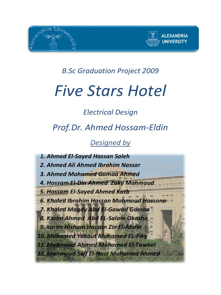 Five Stars Hotel: Prof - Dr. Ahmed Hossam-Eldin | PDF