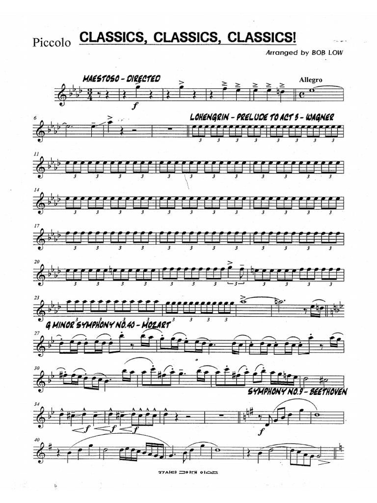 Classics Classics Classics (고화질 파트보) | PDF