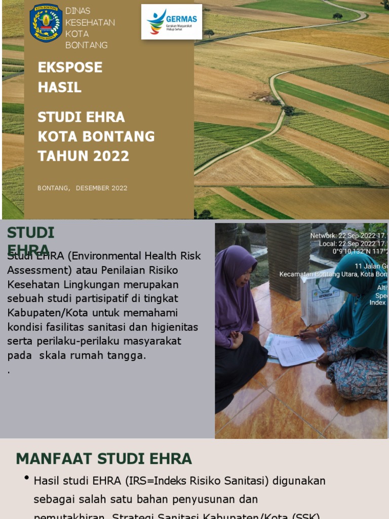 Studi EHRA Sanitasi Kota Bontang 2022 | PDF