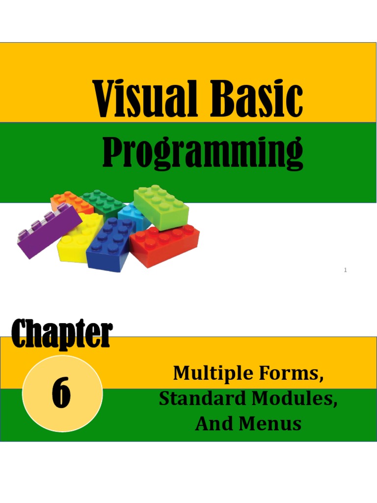 Ch06 Multiple Forms, Adds Obj | PDF | Menu (Computing) | Keyboard Shortcut