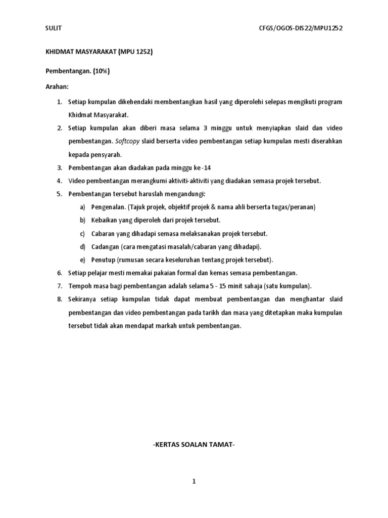 Tugasan 4 Pembentangan | PDF