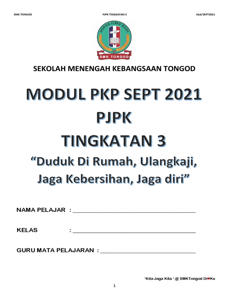 t3 Modul PJK PKP Sept 2021 | PDF