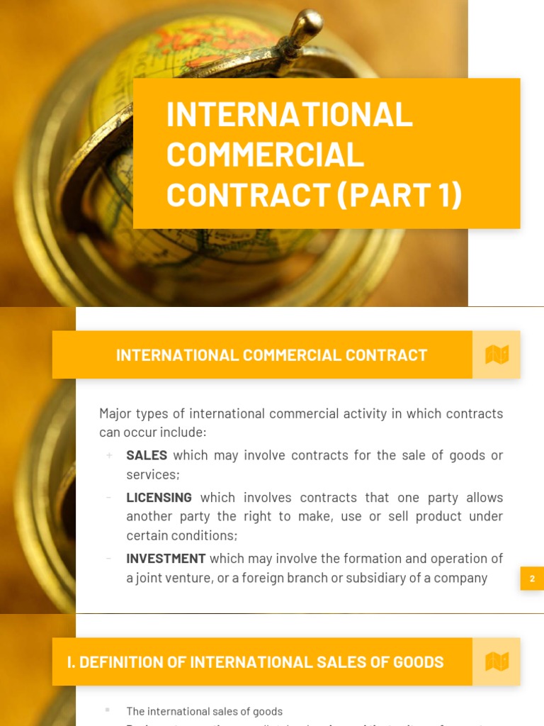 International Commercial Contracts Overview | PDF | Offer And ...