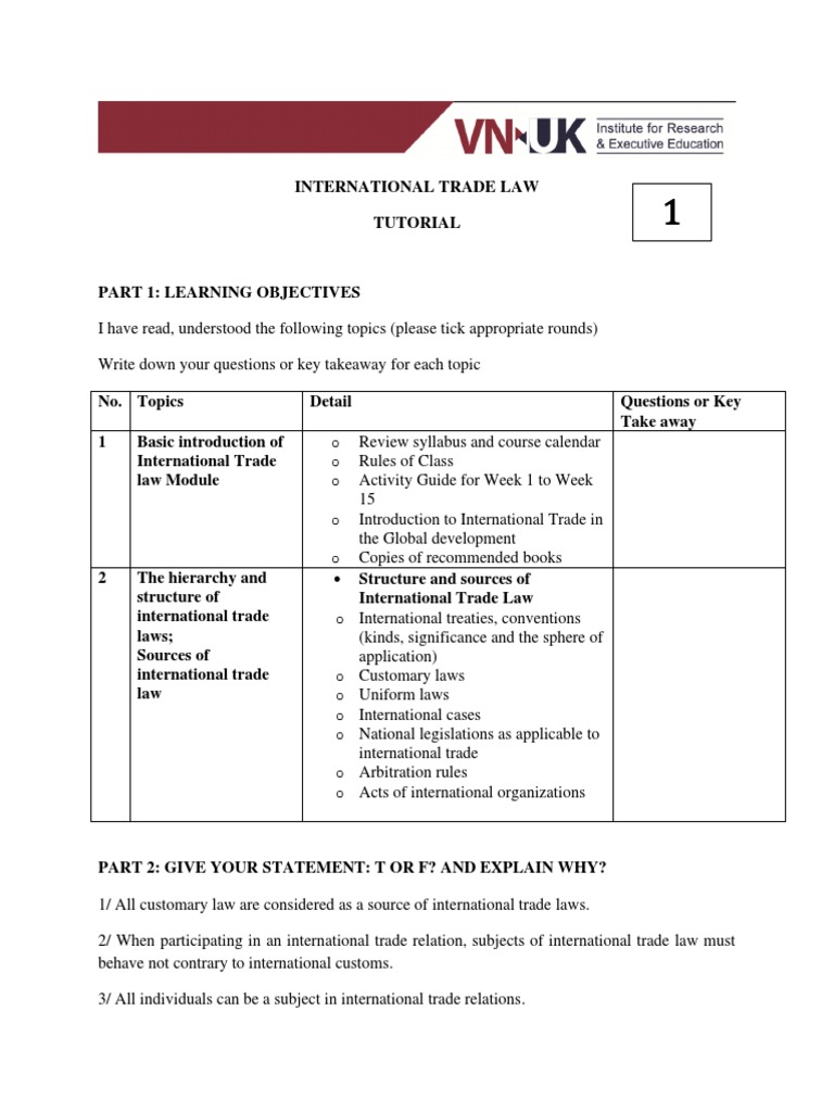 Vnuk - Tutorial 1 (Itl) | PDF | Justice | Crime & Violence