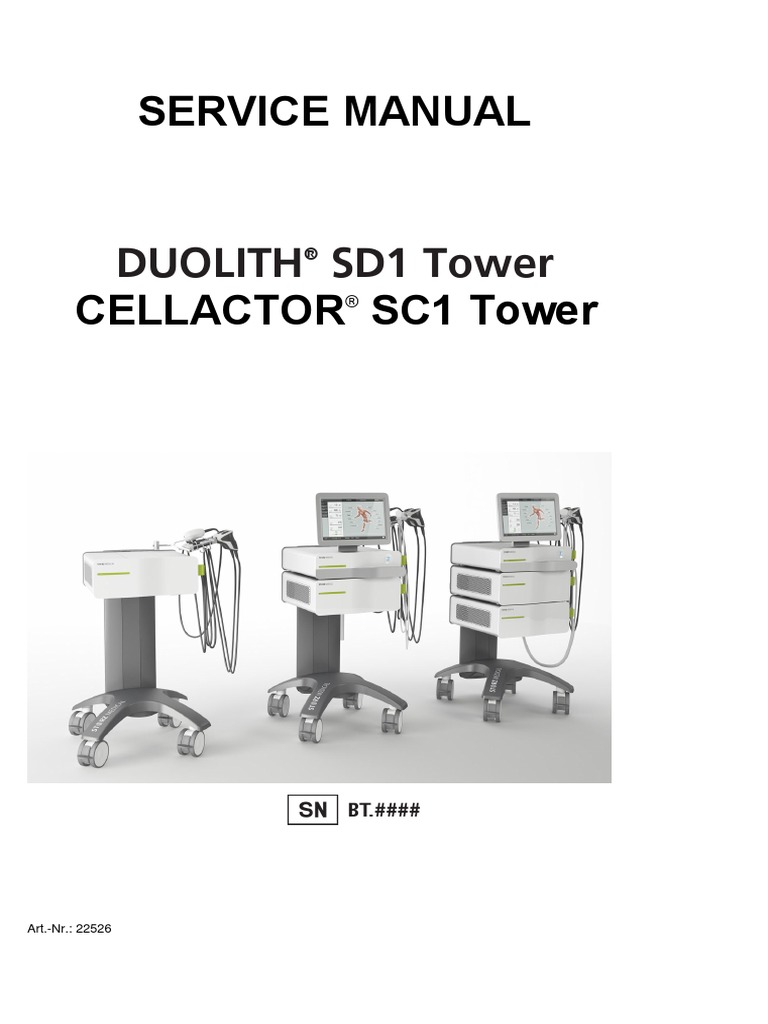 Service Manual Duolith SD1 Tower (BT) - Final | PDF | Capacitor | Inductor