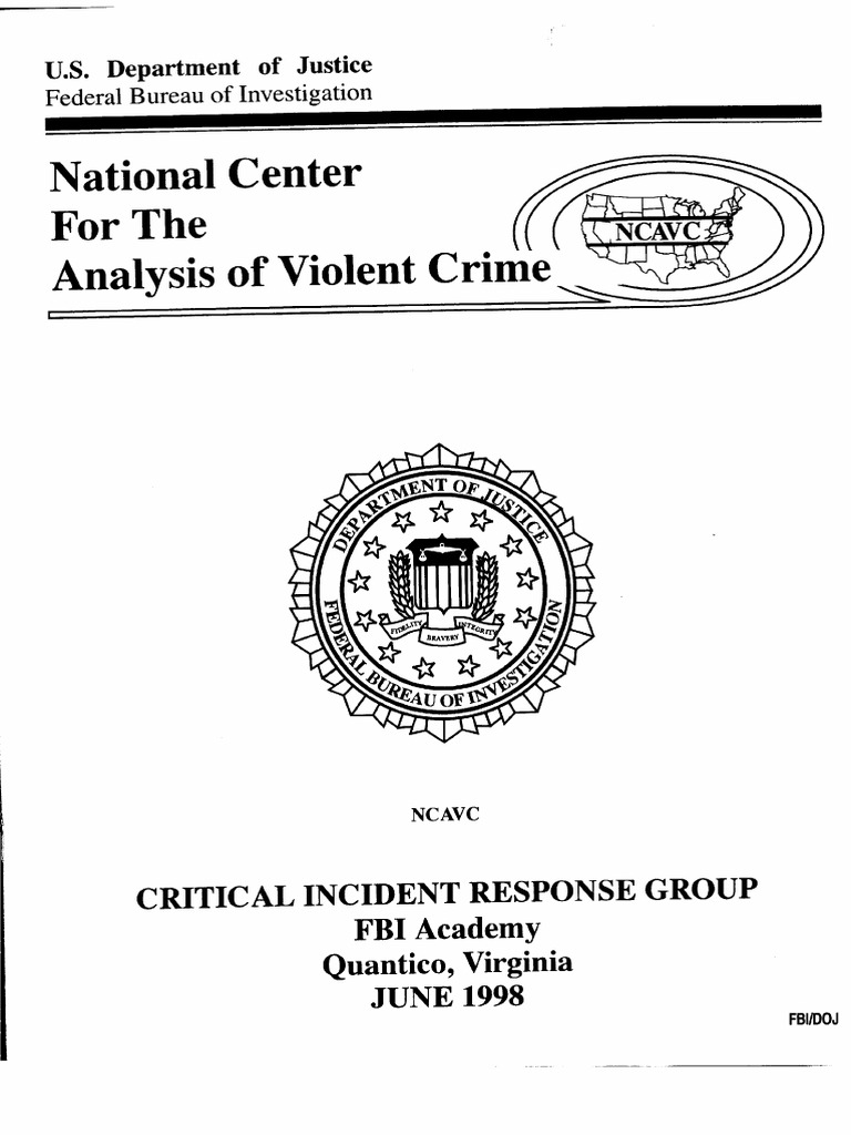 Criminal Investigative Analysis | PDF | Offender Profiling | Crimes
